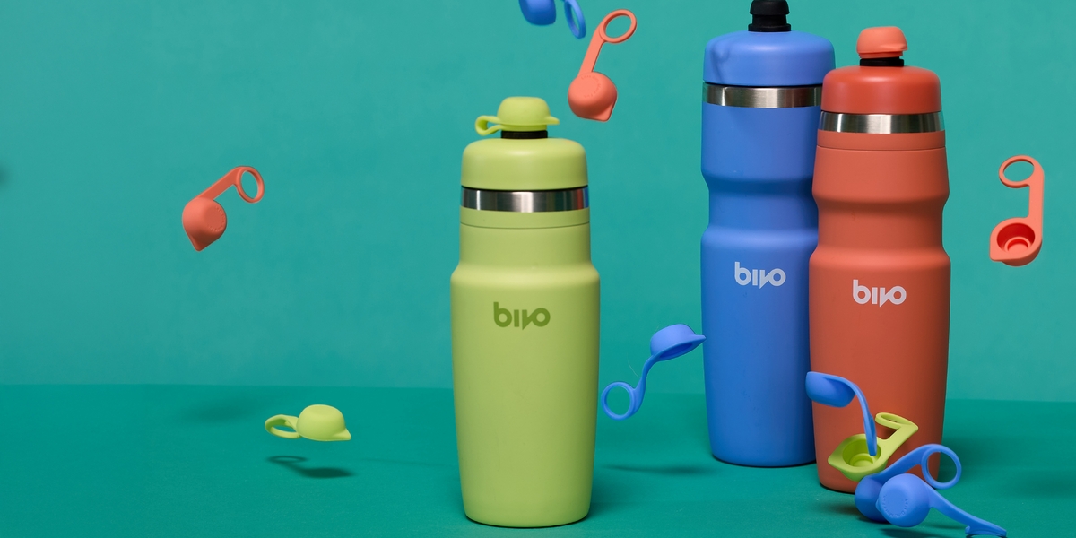 Bivo - Stainless Steel Bike Water Bottles - For Cycling