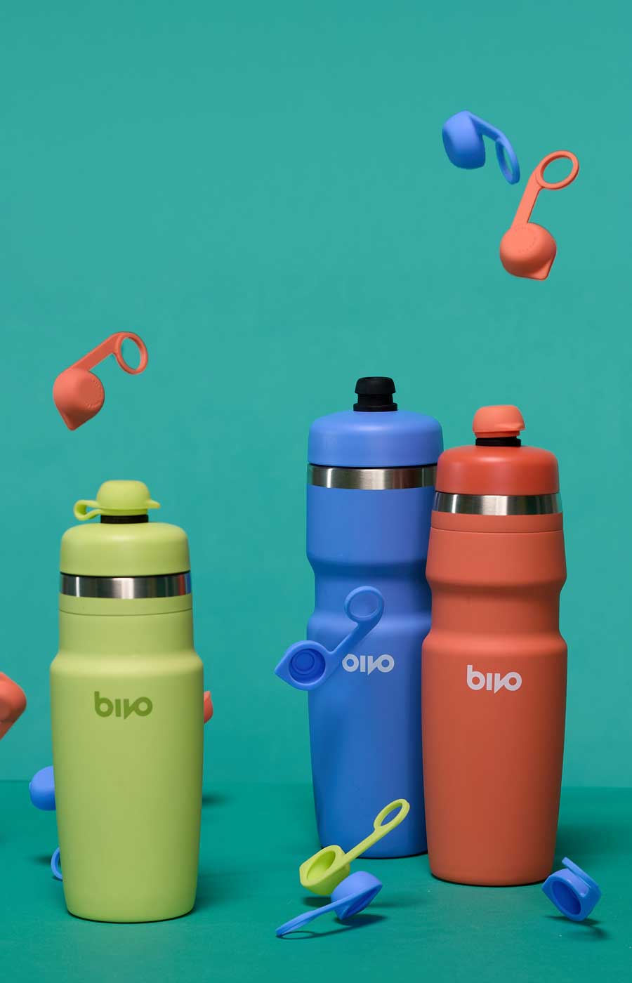Bivo - Stainless Steel Bike Water Bottles - For Cycling